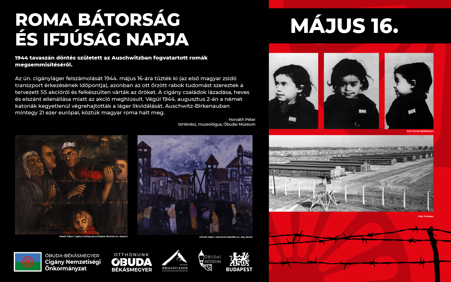 371 csillag ‒ Kerületi megemlékezés a roma holocaust áldozatairól ...
